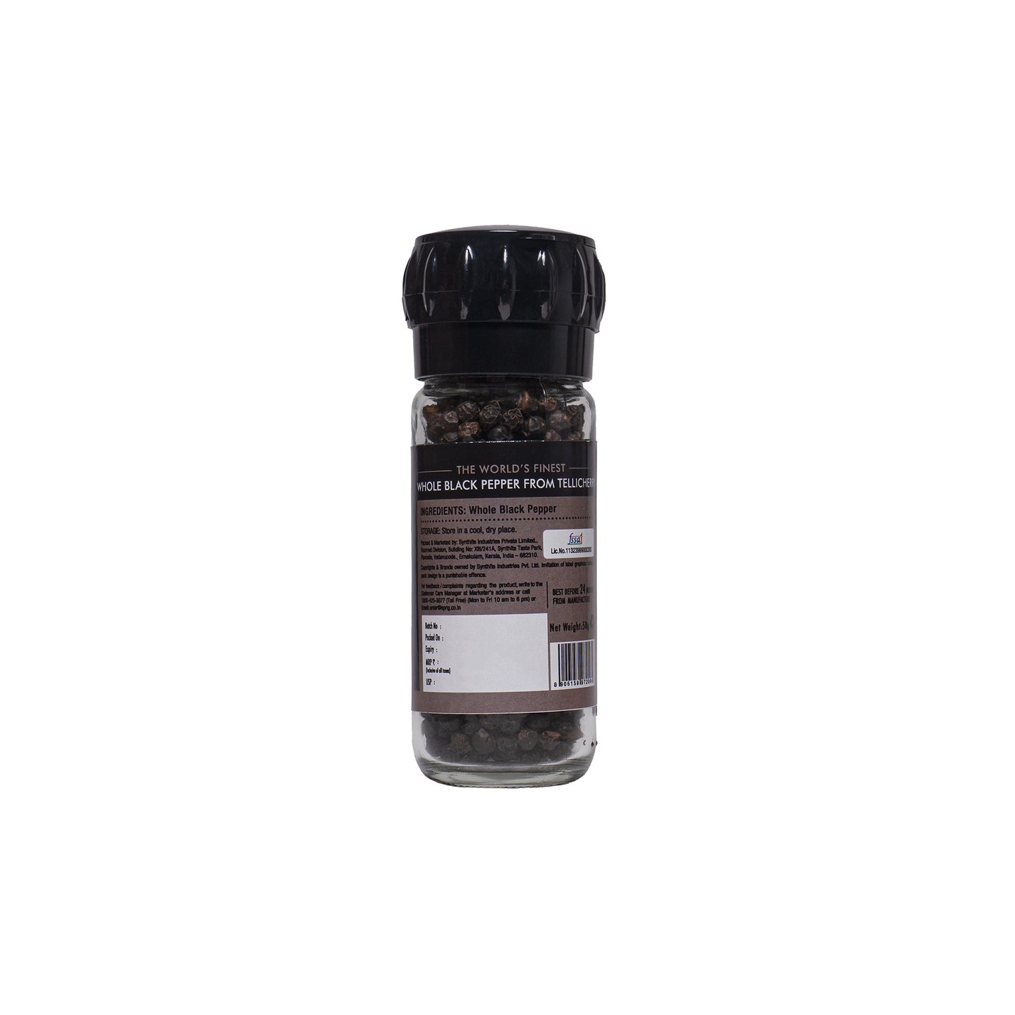 Sprig Whole Black Pepper -Tellicherry Garbled Special Extra Bold 50g ...