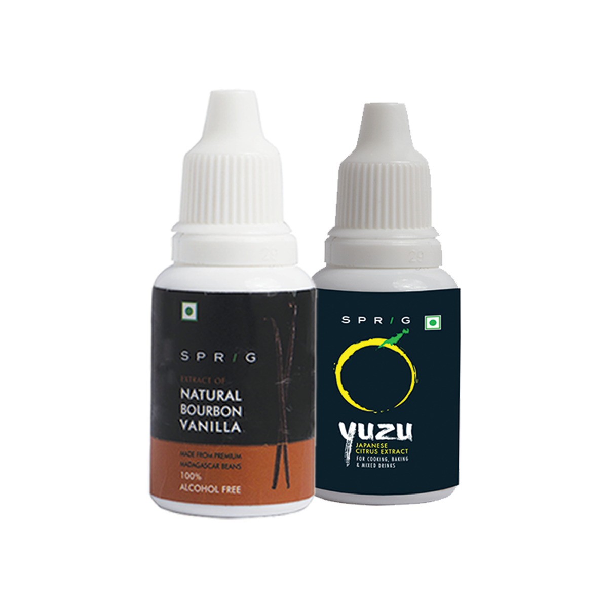 Combo Pack - Sprig Madagascar Bourbon Vanilla Beans Extract, 20ml & Yu ...