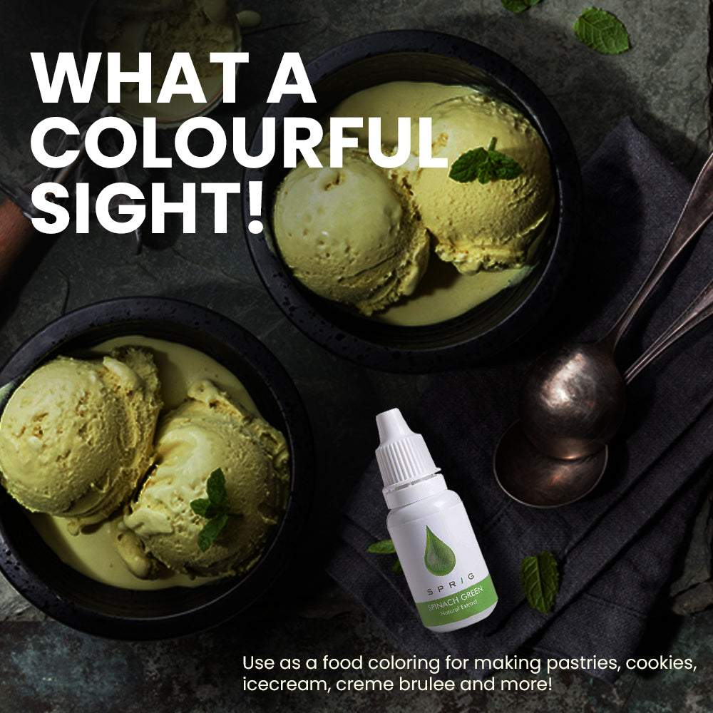 Buy Sprig Natural Food Color - Spinach Green, 15 ml Perfect for Cooking ...